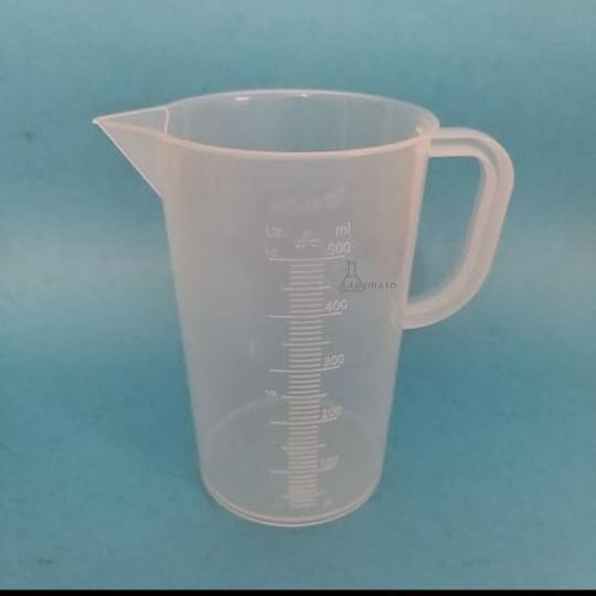 Jual Gelas Taker Vitlab 500 ml Beaker Plastik PP Ukuran 500 ml ...