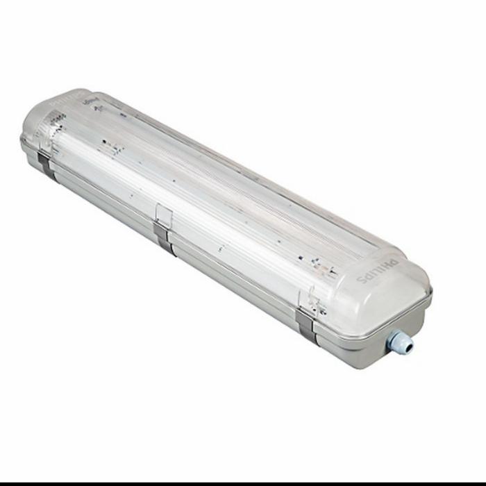 Jual kap waterproof philips 2x36w panjang lampu 120cm tcw 060 2 x 36w ...