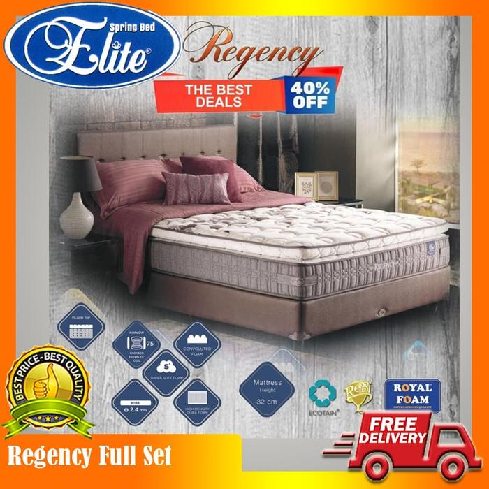 Jual Springbed Elite Regency 180x200 Full Set Divan Sand Clover Harga ...