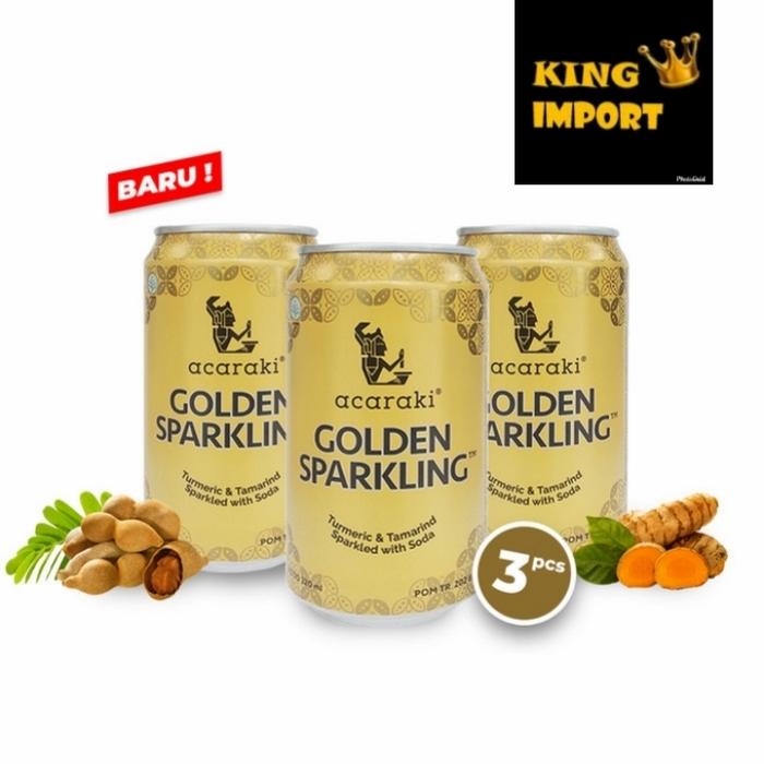 Jual Acaraki golden Sparkling isi 3pcs 320ml - Kunyit Asem with Soda ...