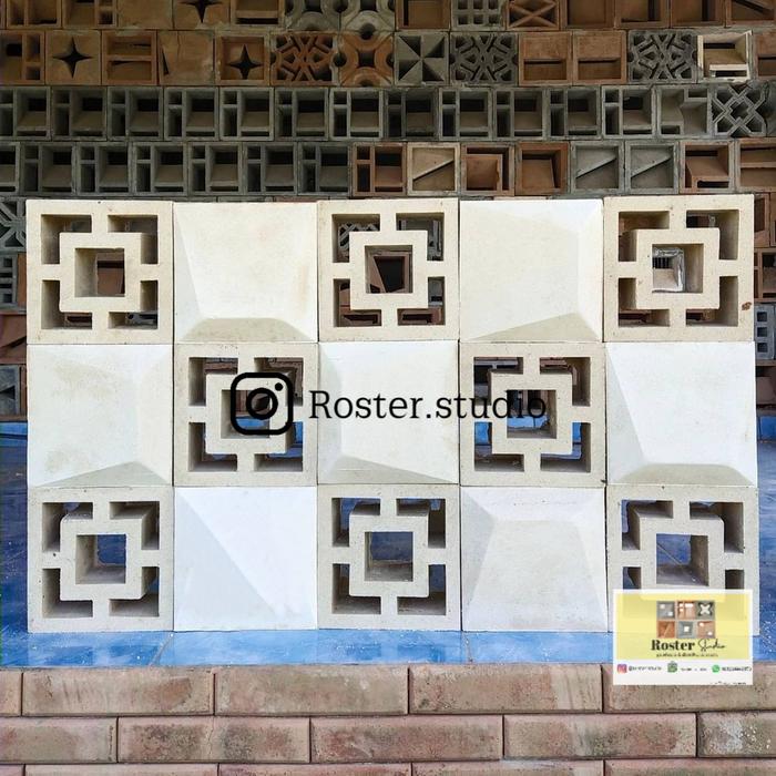 Jual Roster / loster kombinasi classic dan tanpa lubang putih 20 x 20cm ...
