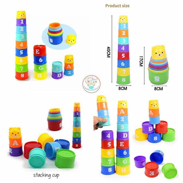 Jual Kiddy.edustore - Mainan Susun Gelas / Stacking Cup Di Seller ...