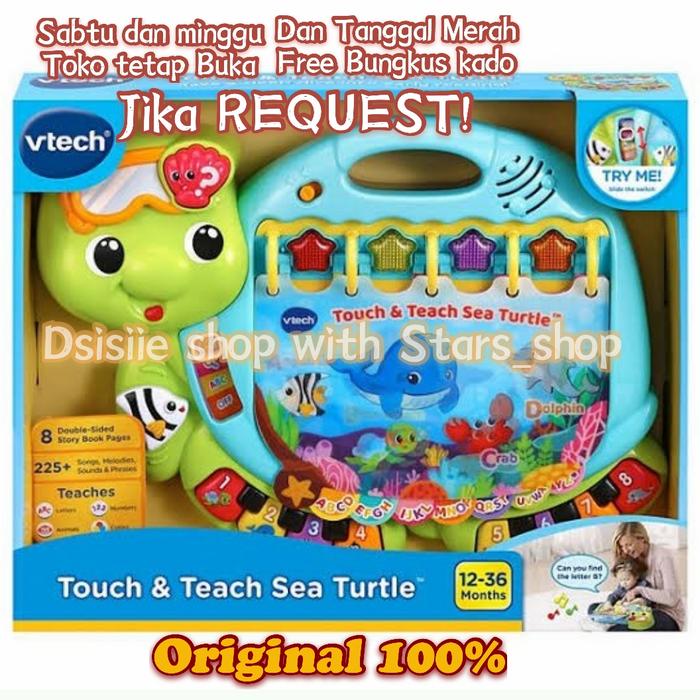 Jual Vtech Touch and Teach Sea Turtle Interactive Toy Original - Mainan ...