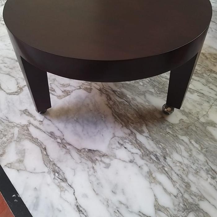 Jual meja jati utuh ketebalan 8 cm diamtr 78 cm mewah - Kota Surabaya ...