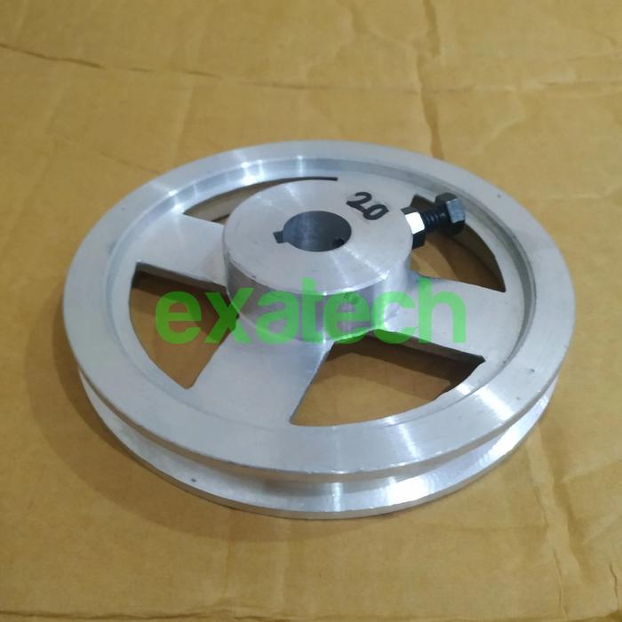 Jual Pulley pully A1 - 6 inch as 20 mm puli pully alumunium - Jakarta ...