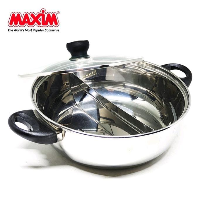 Jual Panci Hotpot Suki Shabu2 Steamboat Sekat 2 Rasa Maxim Suki Pot 26 ...