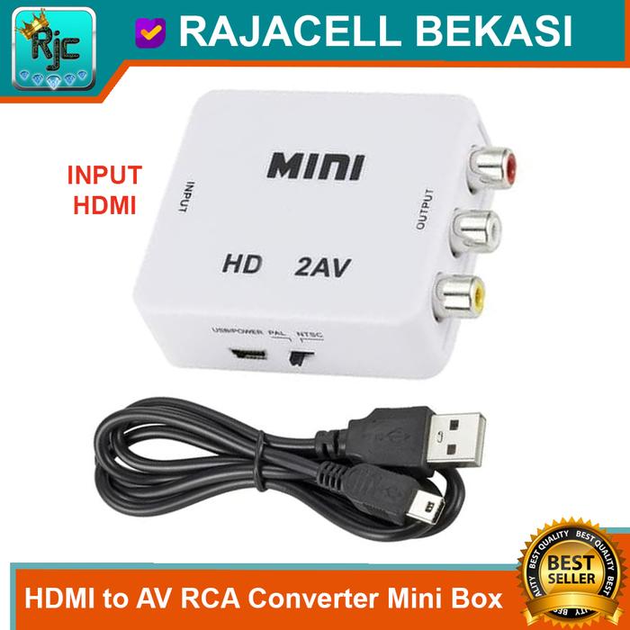 Promo Converter HDMI to AV RCA Audio Video HDMI2AV mini Box HD HDMI ke ...