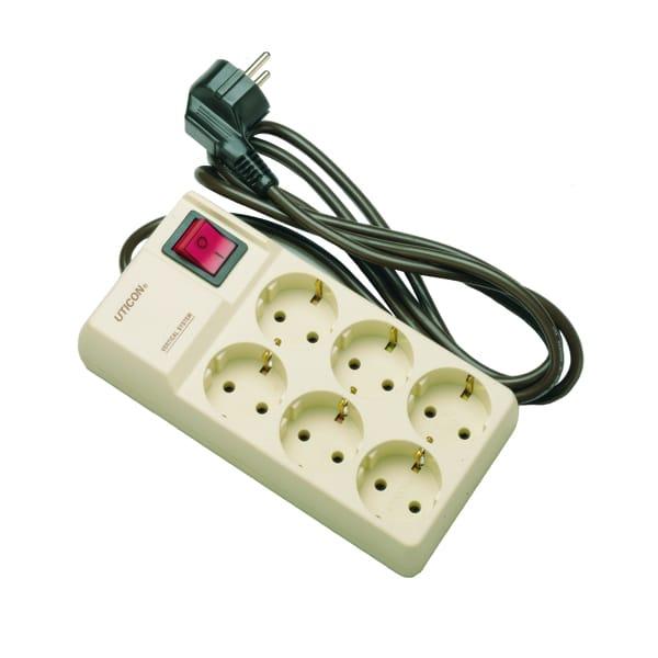 Jual Stop Kontak 6 Lubang Uticon ST-1668 Kotak + Kabel 1.5M Meter - Jakarta Barat - Smart ...