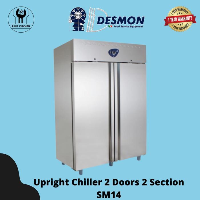 Jual Desmon Sm14 Upright Chiller 2 Doors 2 Section Unit 4 Door ...