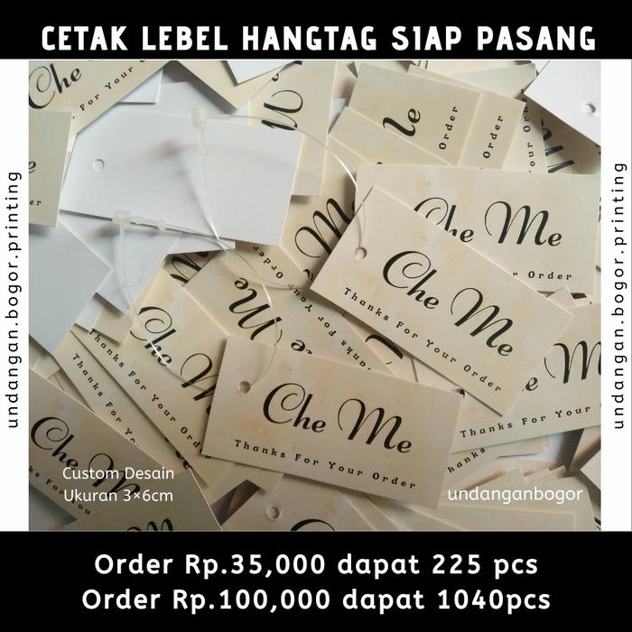 Jual cetak lebel kertas art carton desain sesuai nama toko - Kota Bogor ...