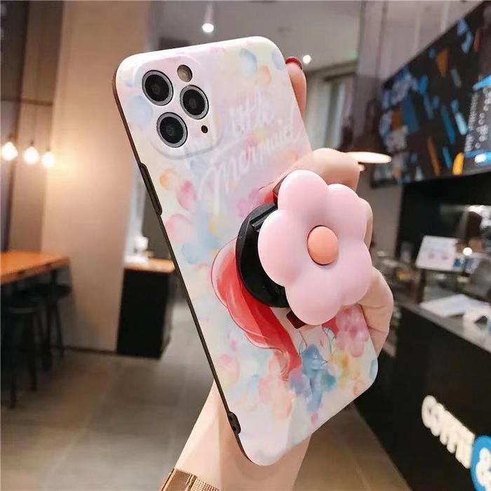 Jual iPhone 12 Pro Max Pop Socket Flower Case Phone Casing Pelindung ...