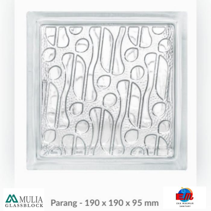 Jual GLASS BLOCK/GLASSBLOCK/GLASS BLOK MULIA MAGNA PARANG BATIK 9.5CM ...