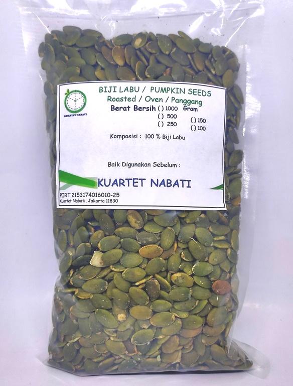 Jual 500gr Roasted Pumpkin Seeds - Biji Labu Kupas - Kuaci Oven- Matang ...