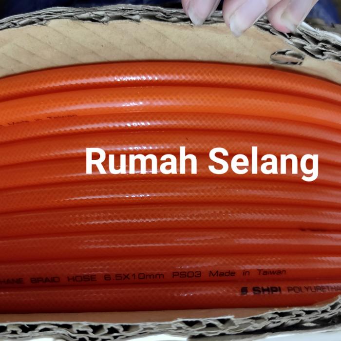Jual Selang PU Braid Hose 6.5 x 10 mm Orange SHPI Made In Taiwan ...