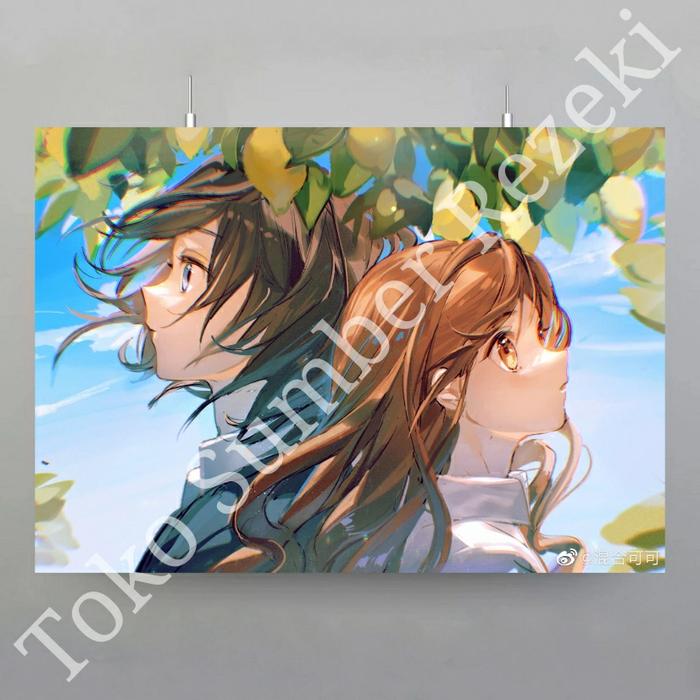 Jual Poster Figure Foto Horimiya Hori Kyouko Miyamura Kyousuke Paper ...
