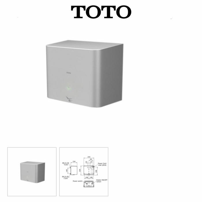 Jual TOTO TYC322M hand dryer toto pengering tangan otomatis TYC 322 M ...