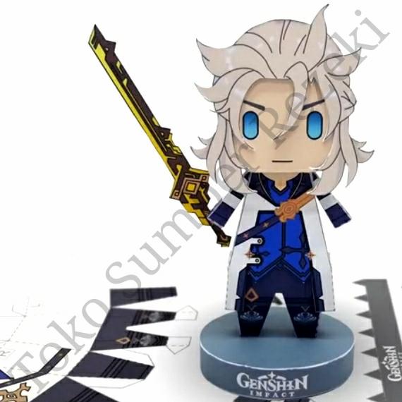 Jual Figure Nendroid Genshin Impact Albedo Papercraft Nendoroid Paper ...