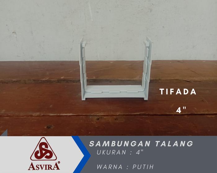 Jual Sambungan Talang putih Asvira /Sambungan pvc 4" talang air/ sok ...