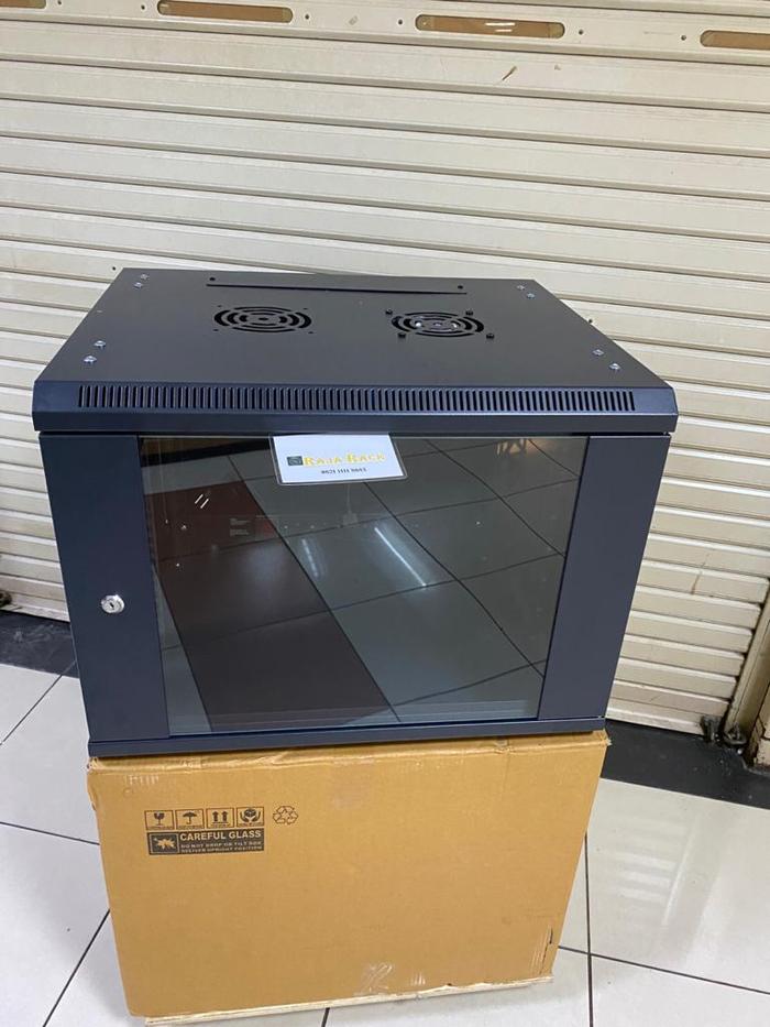Jual Rack wallmount 8u / Standing rack 8u Depth 500mm / Rack Switch ...