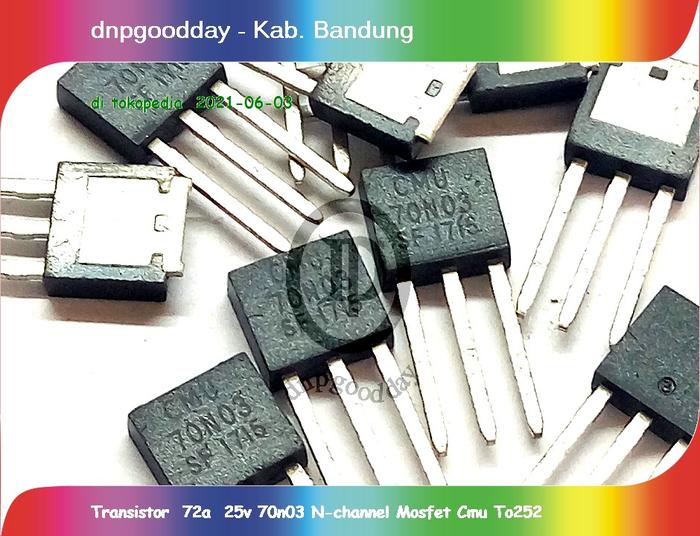 Jual Transistor 72a 25v 70n03 N Channel Mosfet Cmu - Kab. Bandung ...