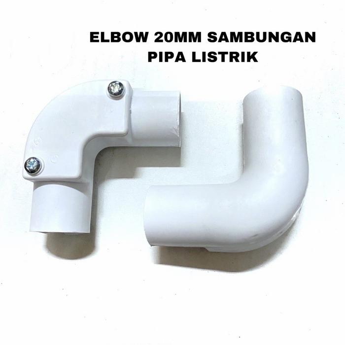 Jual Elbow Knee L Pipa PVC ukuran 20mm / Sambungan Pipa Listrik Pvc ...