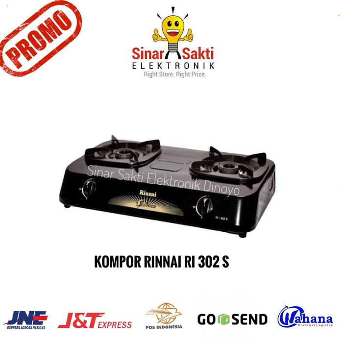 Jual Rinnai Kompor Gas 2 Tungku RI 302 S - RI 302S - Kompor Murah ...