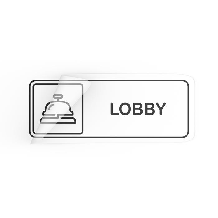 Jual lobby sign sticker - stiker penunjuk arah - stiker pintu - stiker ...