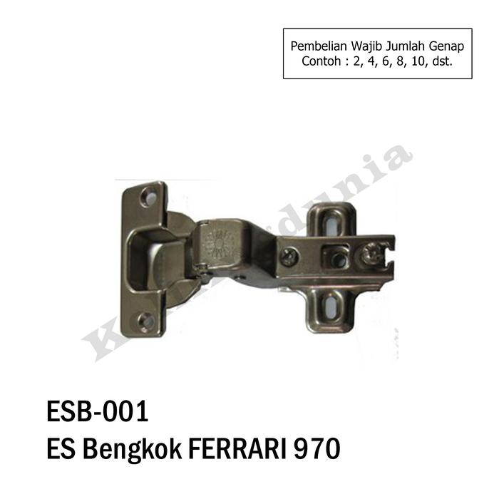 Jual Engsel Pintu Lemari Engsel Sendok Non Slowmo FERRARI 950 / 960 ...
