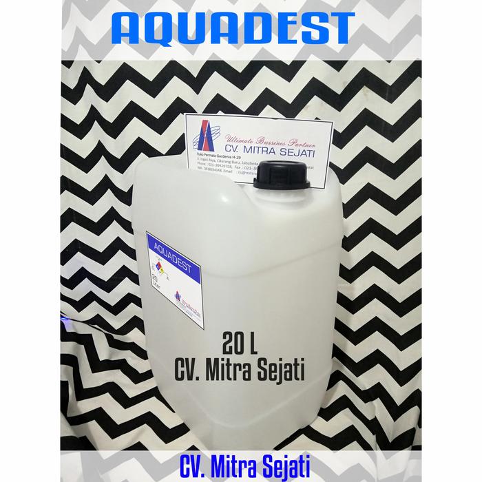 Jual Aquadest Aquades 20 Liter / Distilled Water / H2o / Air Murni Di ...