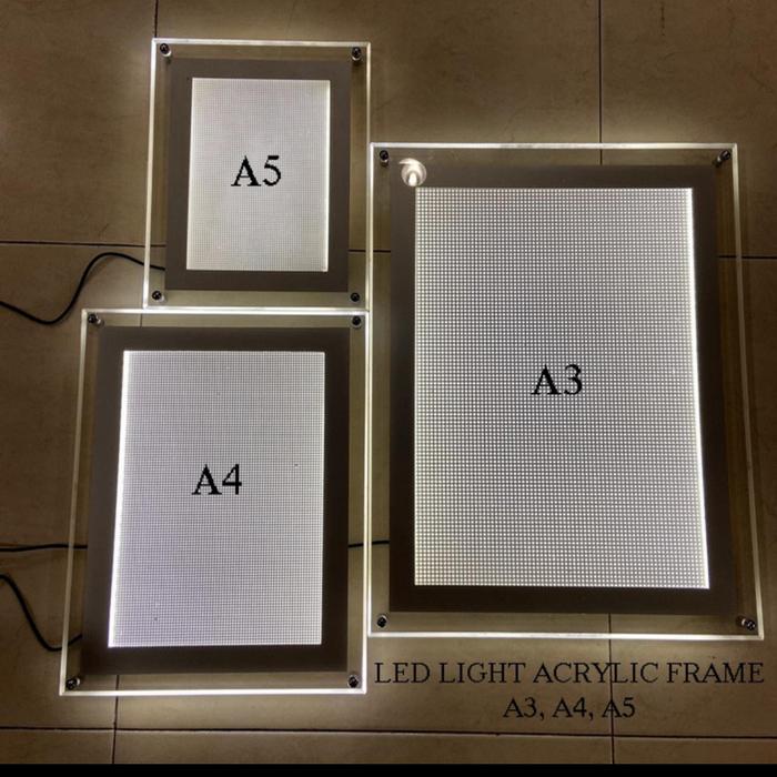 Jual Frame / bingkai foto acrylic A4 dengan lampu LED - Jakarta Utara ...