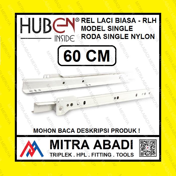 Jual Rel Laci HUBEN 60 cm Putih Drawer Cabinet Slide HUBEN RLH ...