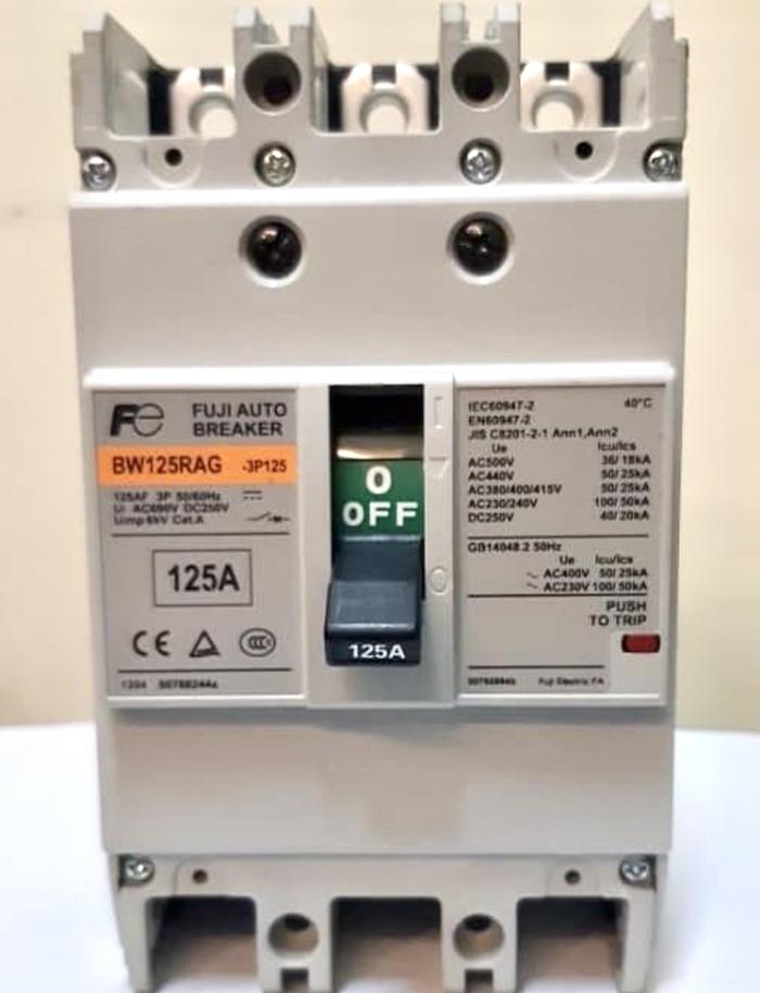 Jual MCCB Fuji BW 125 RAG 3pole 20,30,40,50,60,75,100,125A Fuji Electric - 40A - Jakarta Pusat ...