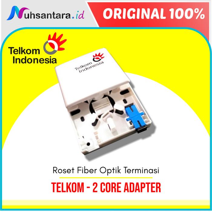 Jual Roset 2core Fiber Optic Lengkap Adapter SC UPC Terminal BOX 1C ...