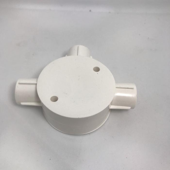 Jual T DUS / TEE DOS / T DOS CABANG 3 JALUR LISTRIK PUTIH 20MM 20MM ...