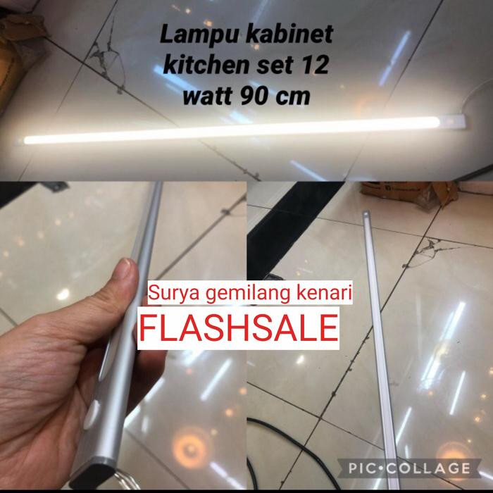 Jual lampu kitchen set LED 90cm 12watt. lampu slim tipis 90cm ...