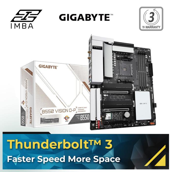 Promo GIGABYTE B550 VISION D-P Motherboard [ATX | AM4] Cicil 0% 3x ...