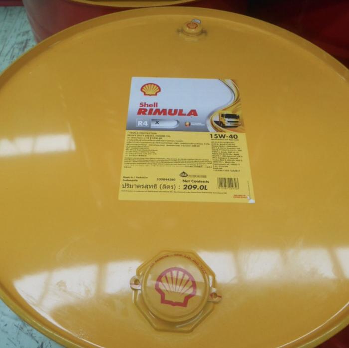 Jual Oli Shell Rimula R4 X 15W-40 CI 4 -209 Liter Drum -Oli Mesin ...