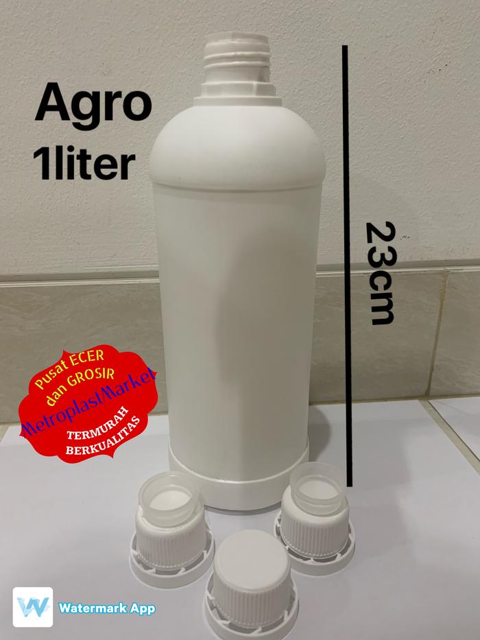 Jual Botol agro 1 liter 1000 ml /botol labor 1liter 1 ltr HDPE 1000ml 1ltr - Jakarta Utara ...
