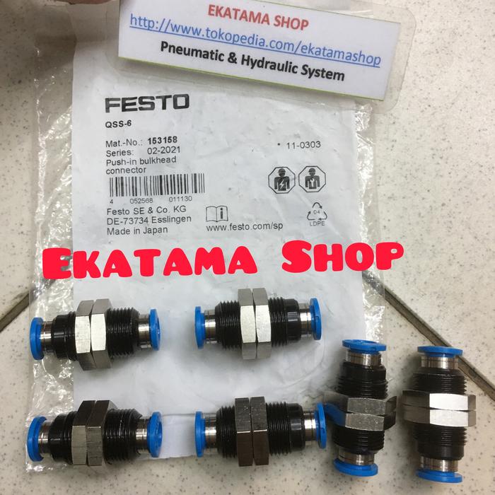 Jual FESTO - QSS-6 (Nepel Bulkhead 6MM x 6MM) - Jakarta Barat - Ekatama ...