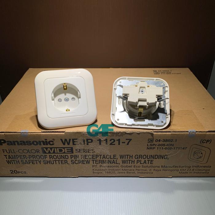 Jual PANASONIC / WIDE SERIES / STOP KONTAK PANASONIC - WEJP1121-7 (CP ...
