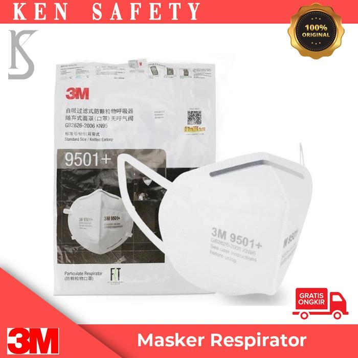 Jual Masker KN95 3M N95 9501+ Earloop Original - Per Pcs Masker ...