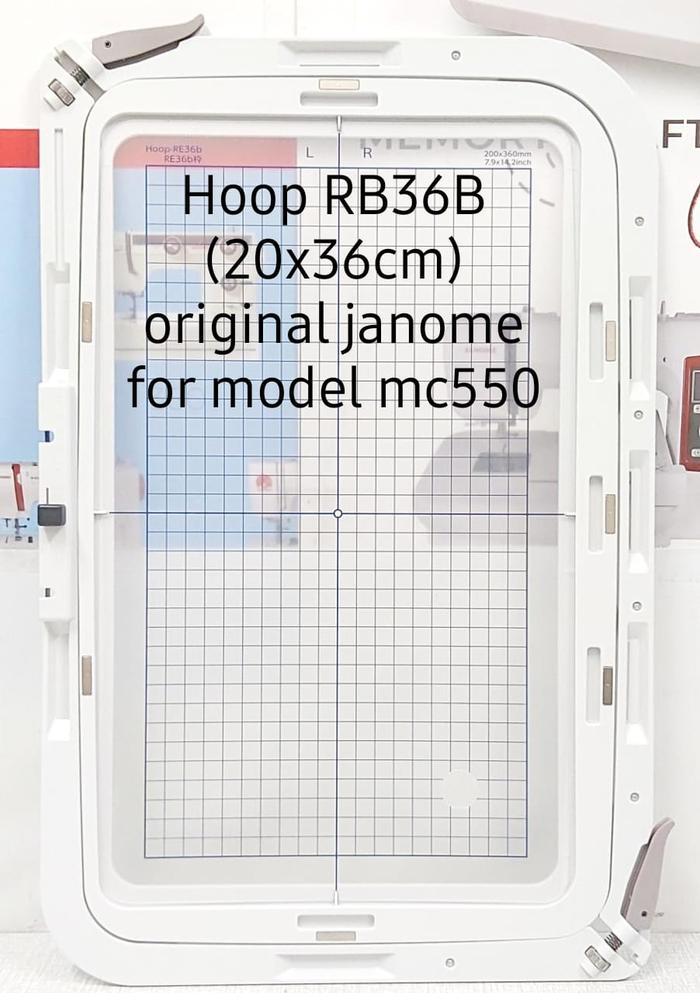 Jual JANOME GENUINE PART Hoop/pembidangan ukuran (20x36cm) RE36b mesin ...