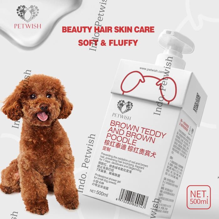 Jual Petwish Shampo Anjing 500ML - Brown/Red Teddy Poodle - Dog Shampoo ...