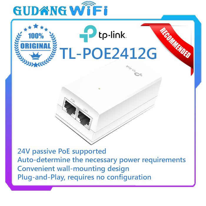 Jual TP-Link TL-POE2412G Gigabit 24VDC Passive PoE Adapter - Jakarta ...