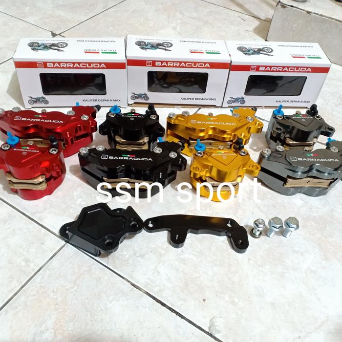 Jual kaliper nmax depan balakang set plus breket cnc barracuda - Jakarta Barat - Ssm Sport ...