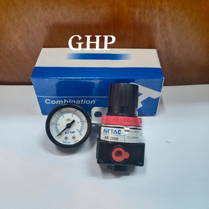 Jual Air Regulator Pneumatic AR2000-02 / AER2000-02 Airtac - Jakarta ...