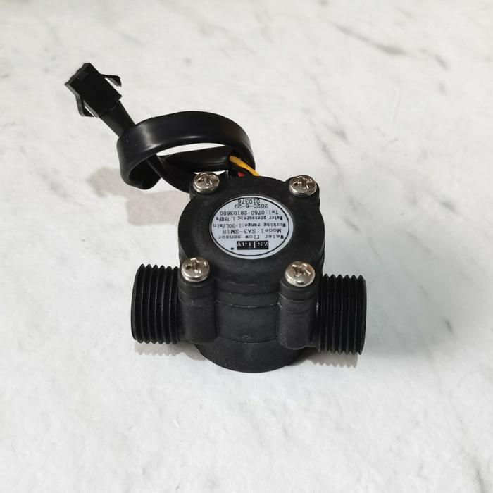 Jual Water Flow Sensor 1/2" Debit Air 1/2 inchi inc Arduino Control Yf ...