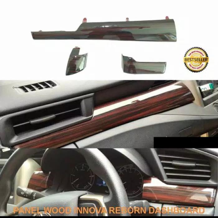 Jual Aksesoris panel wood wooden panel panel kayu innova reborn 3 piece ...