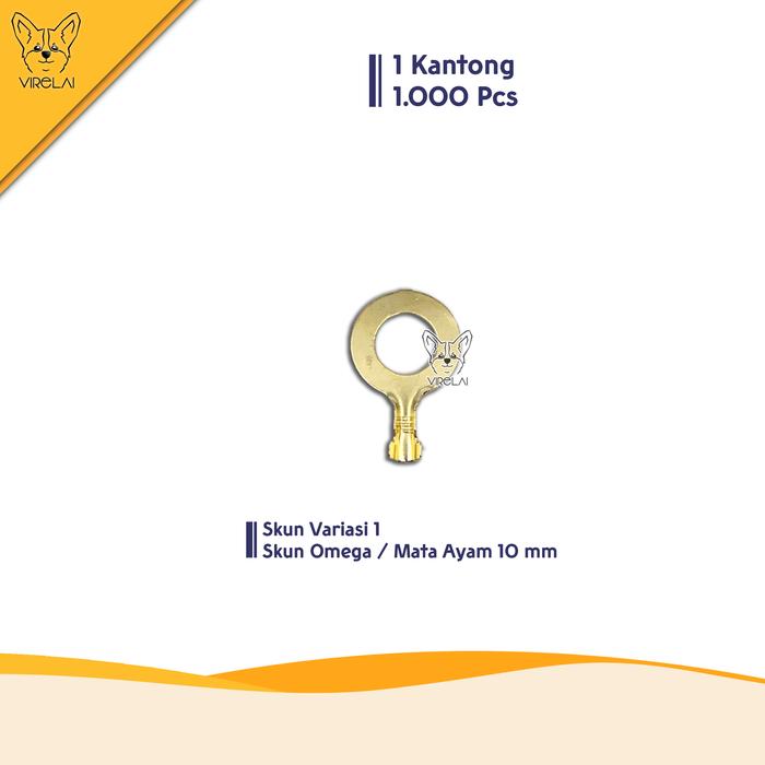 Jual [1000 PCS/Biji] skun kabel terminal kuningan besar dan kecil ...