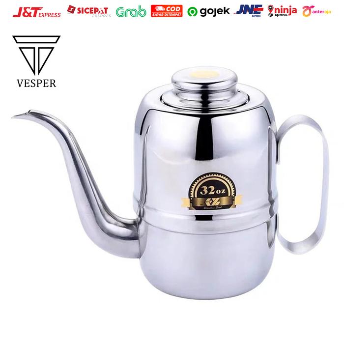 Promo Olive kettle gooseneck 960ml / teko kopi leher angsa 32oz stainless - Jakarta Barat ...